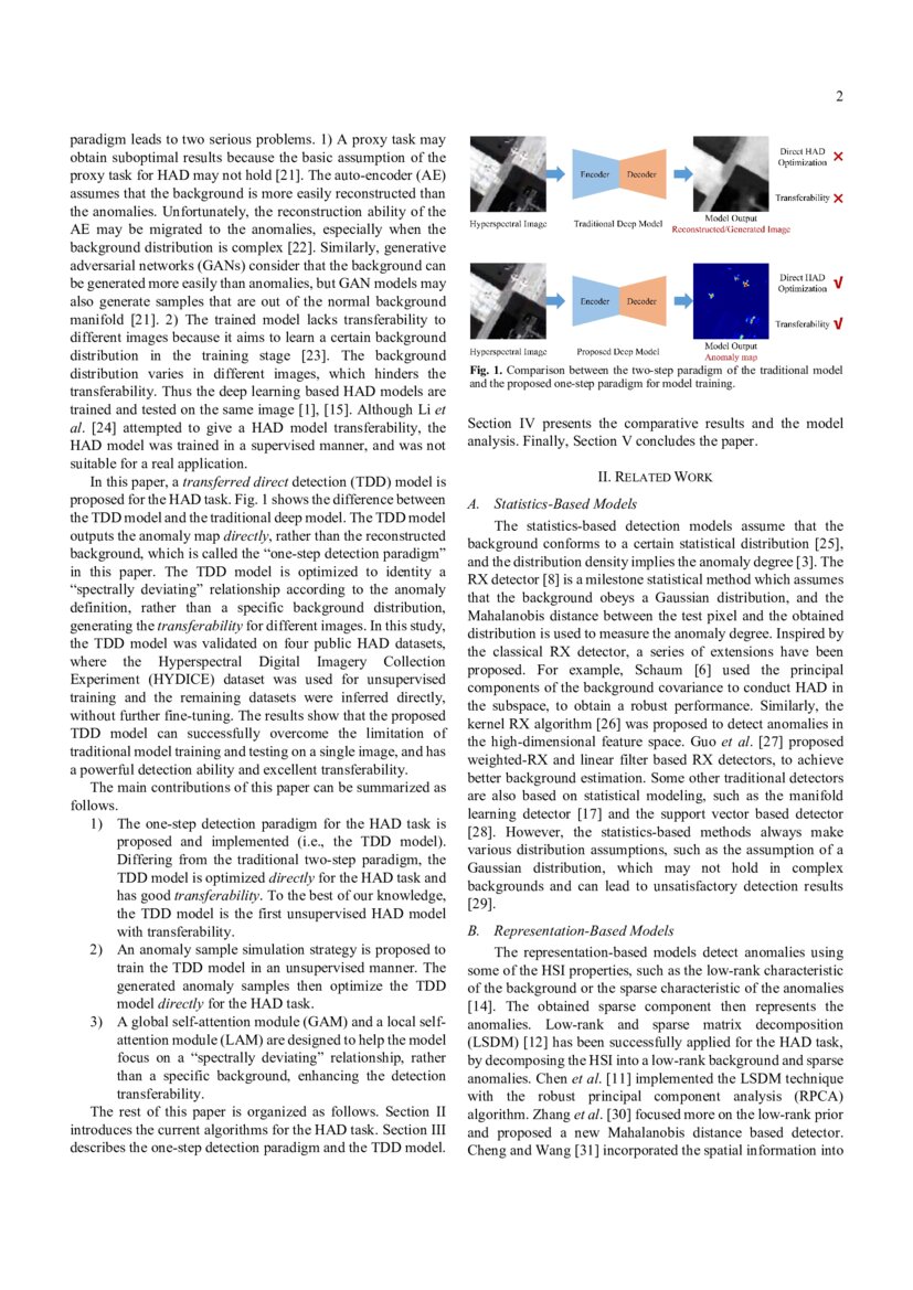 One Step Detection Paradigm For Hyperspectral Anomaly Detection Via Spectral Deviation
