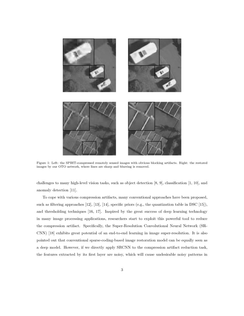 One Two One Networks For Compression Artifacts Reduction In Remote