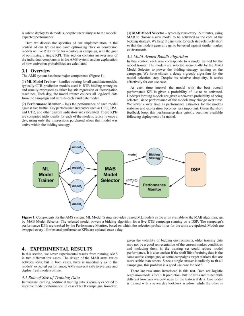 Online and Scalable Model Selection with Multi-Armed Bandits | DeepAI