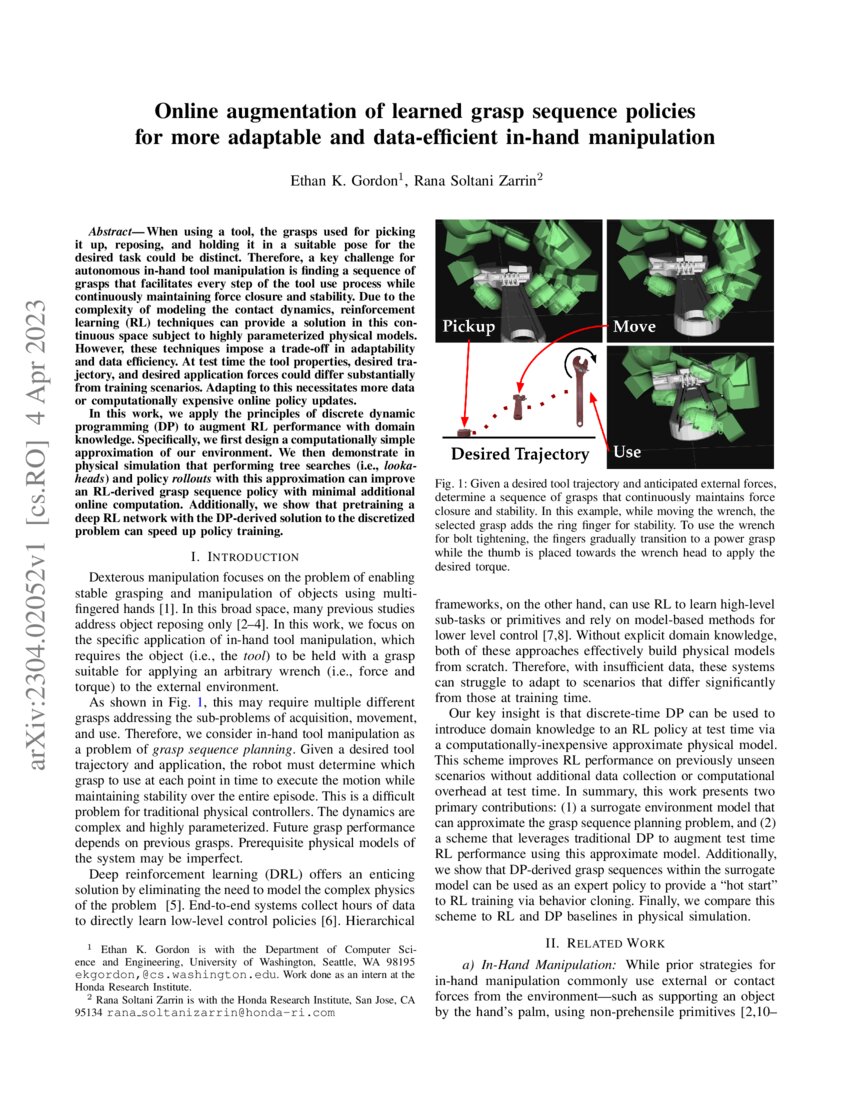 Online Augmentation Of Learned Grasp Sequence Policies For More