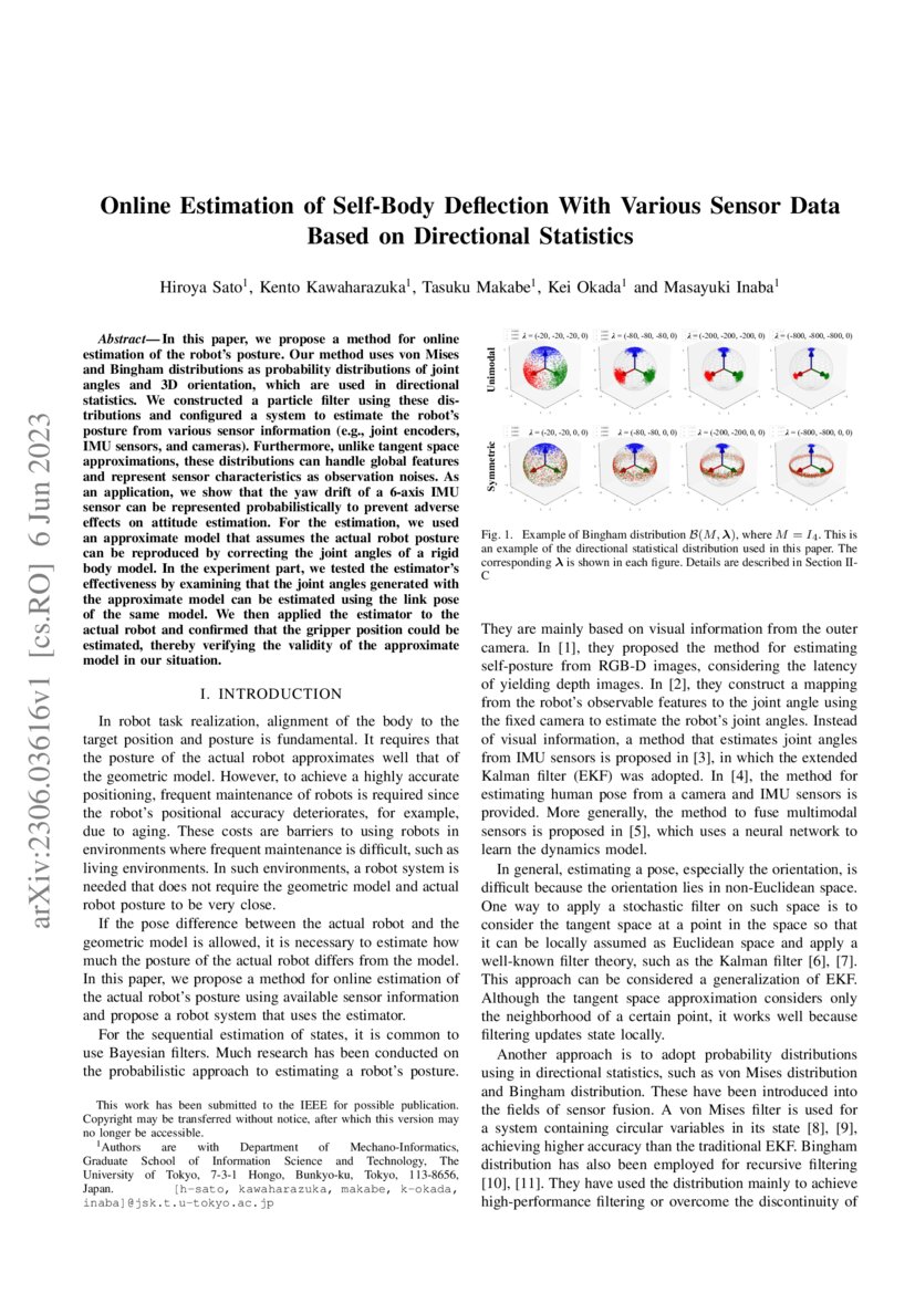 Online Estimation Of Self Body Deflection With Various Sensor Data Based On Directional 8598