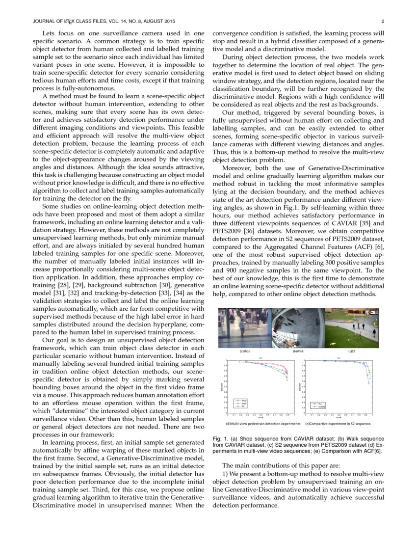 Online Generative Discriminative Model For Object Detection In Video An Unsupervised Learning
