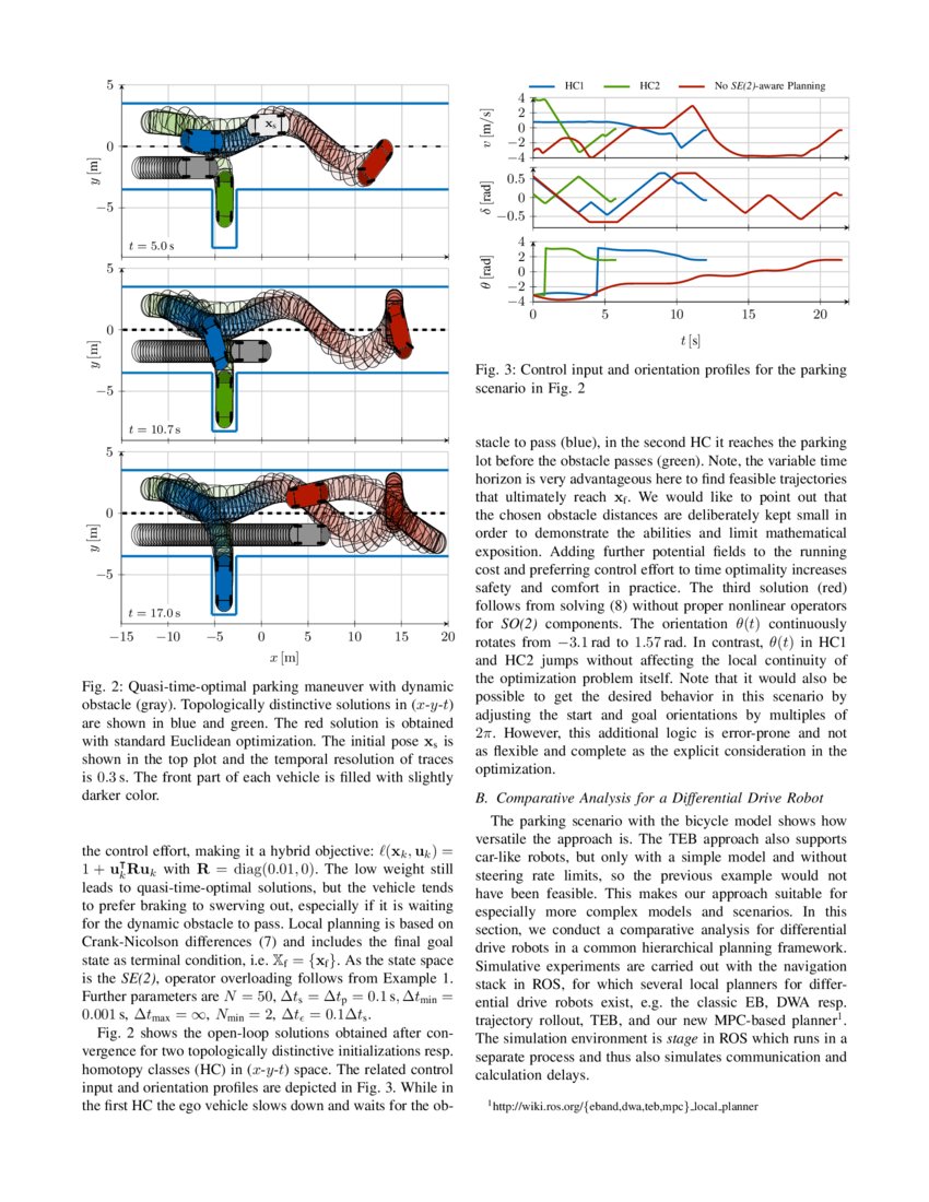 Online Motion Planning Based On Nonlinear Model Predictive Control With Non Euclidean Rotation