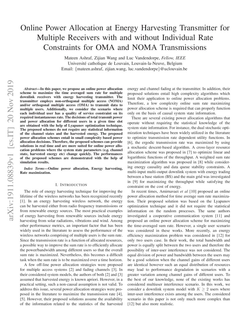 Online Power Allocation at Energy Harvesting Transmitter for Multiple ...