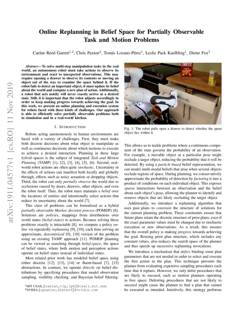 Online Replanning in Belief Space for Partially Observable Task and ...