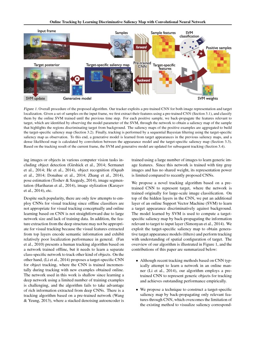 Online Tracking by Learning Discriminative Saliency Map with Convolutional Neural Network | DeepAI