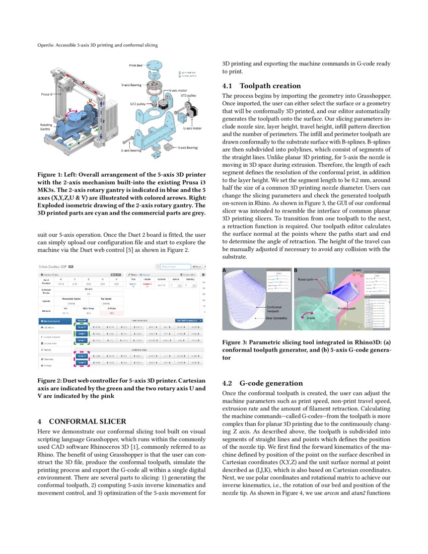 Open5x: Accessible 5-axis 3D printing and conformal slicing | DeepAI