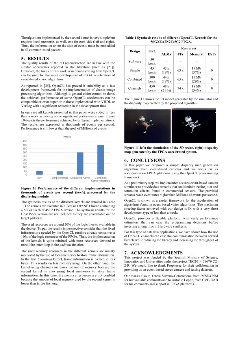 Opencl Based Fpga Accelerator For Disparity Map Generation With Stereoscopic Event Cameras Deepai 