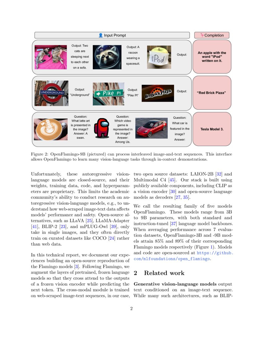OpenFlamingo: An Open-Source Framework for Training Large Autoregressive Vision-Language Models ...
