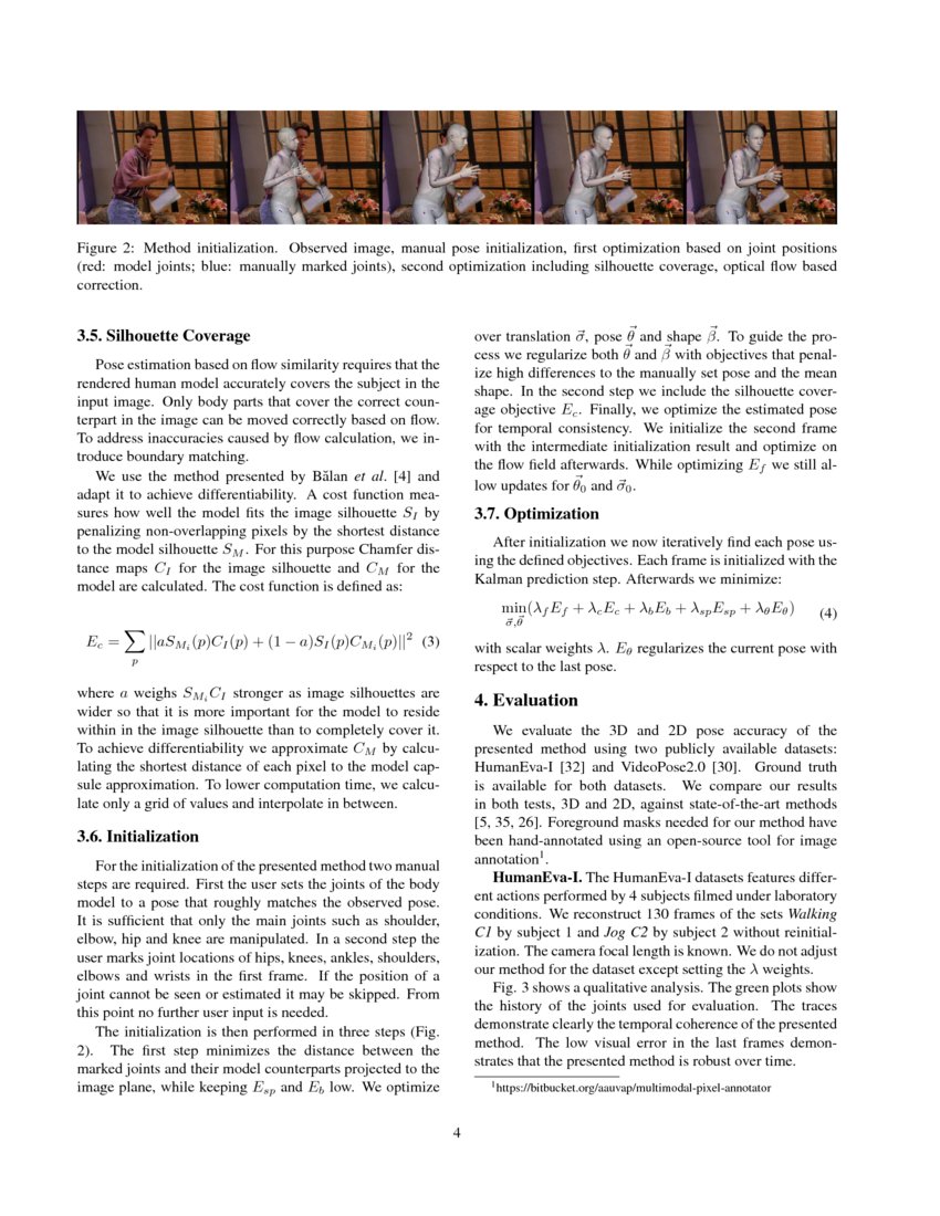 Optical Flow Based 3d Human Motion Estimation From Monocular Video Deepai