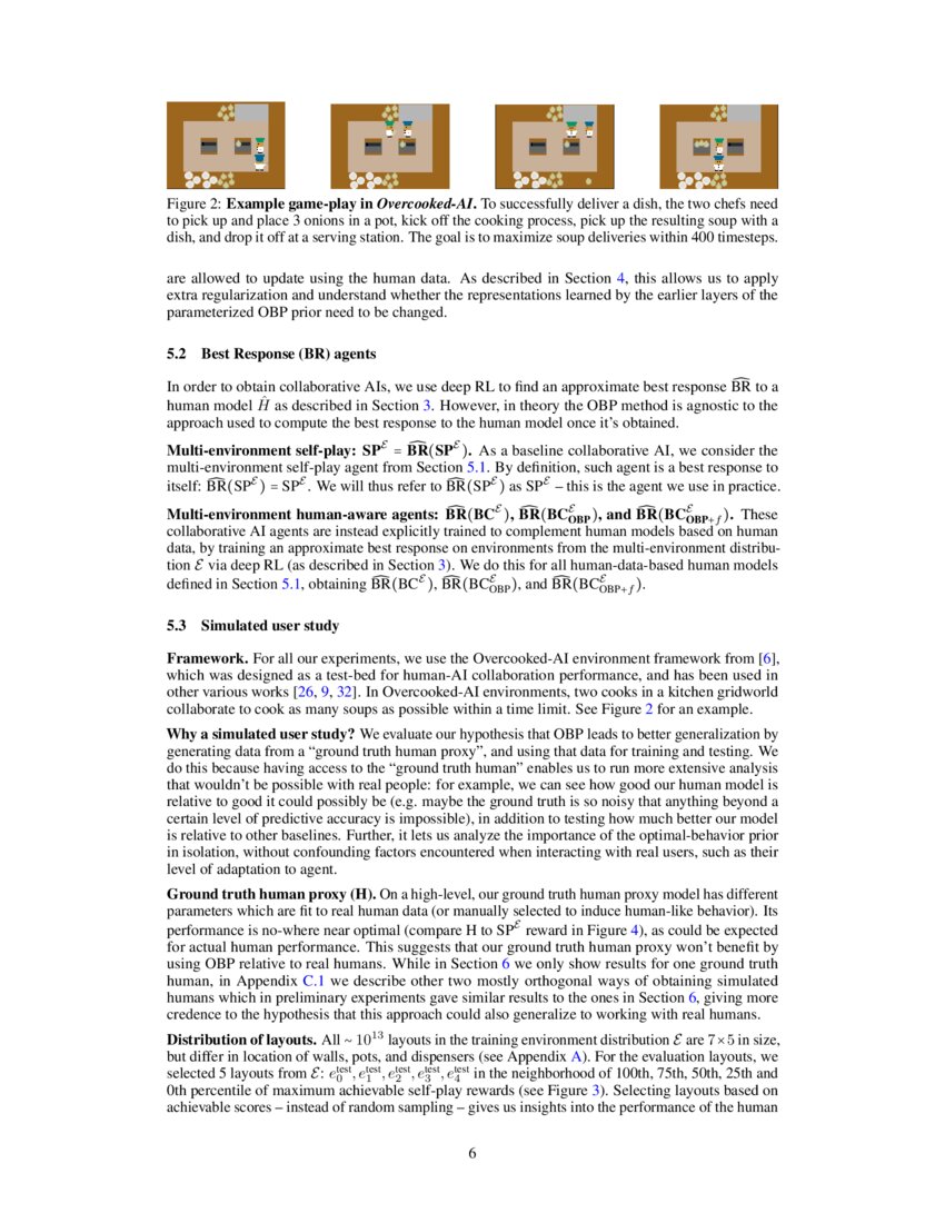 Optimal Behavior Prior: Data-Efficient Human Models for Improved Human-AI Collaboration | DeepAI