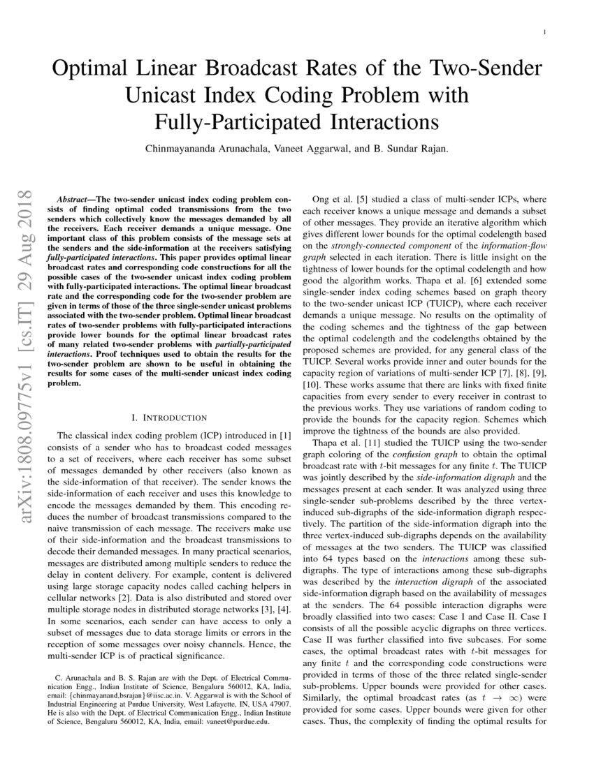 Optimal Linear Broadcast Rates Of The Two Sender Unicast Index Coding Problem With Fully