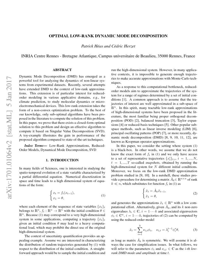 Optimal Low-Rank Dynamic Mode Decomposition | DeepAI