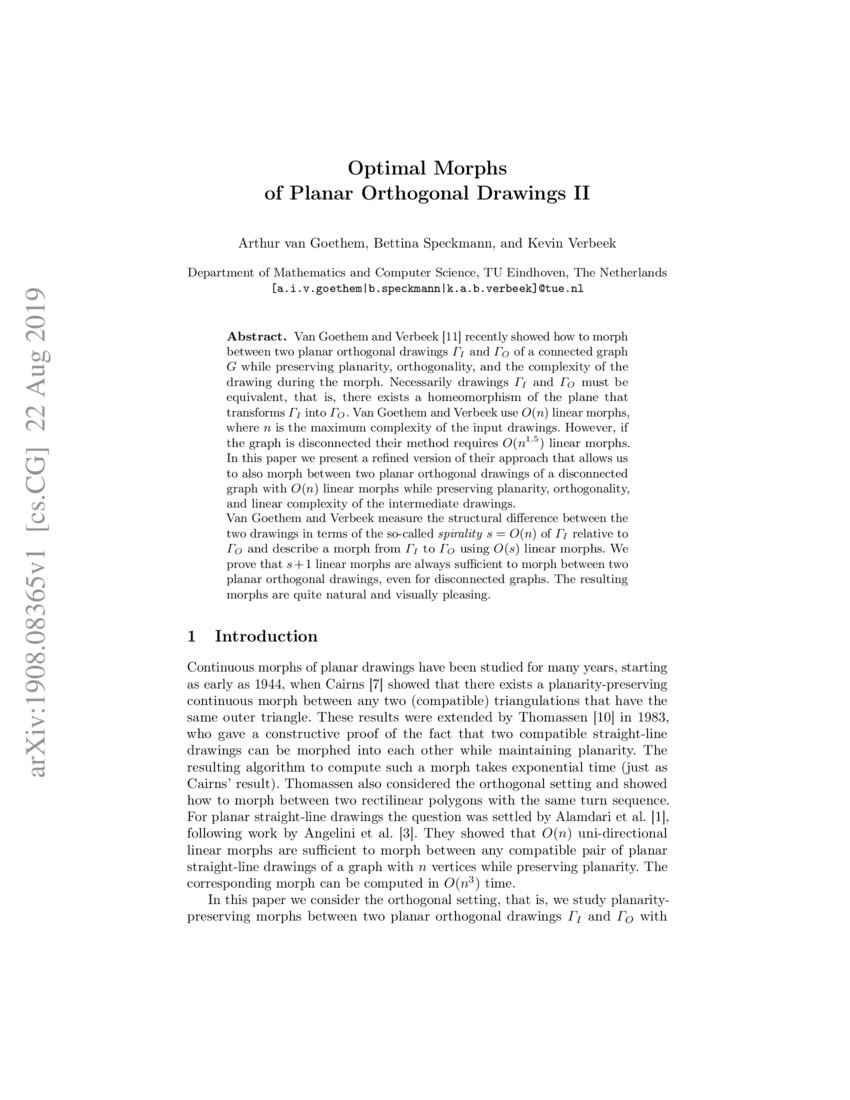 Optimal Morphs of Planar Orthogonal Drawings II | DeepAI