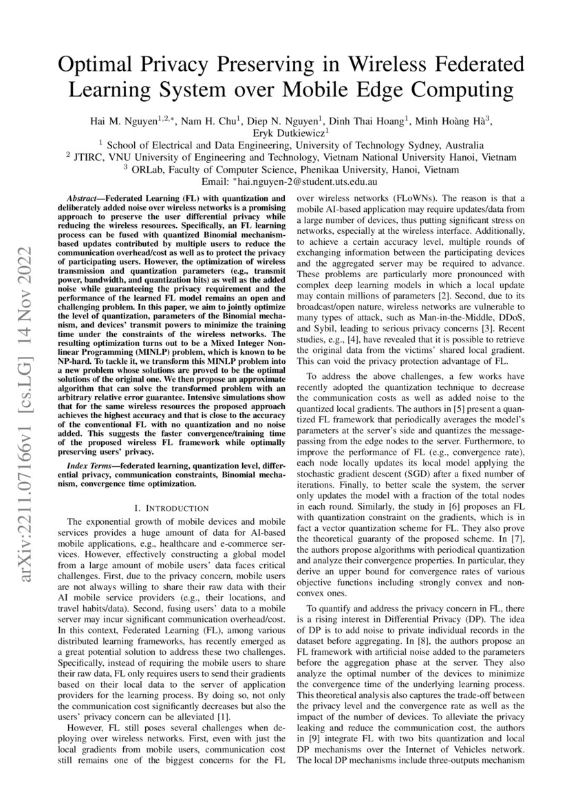 Optimal Privacy Preserving In Wireless Federated Learning System Over