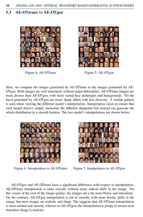 Optimal Transport Based Generative Autoencoders Deepai