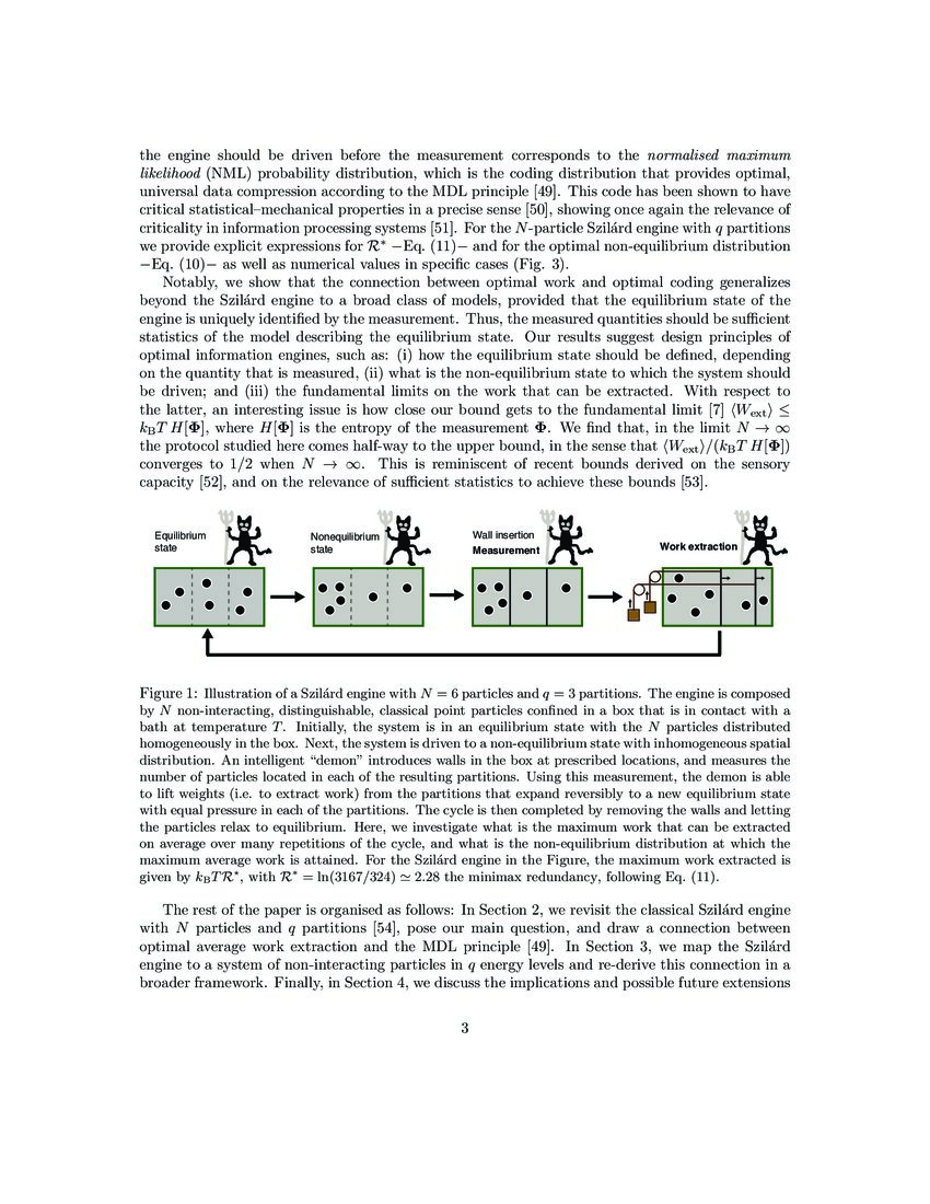 Optimal Work Extraction and the Minimum Description Length Principle | DeepAI