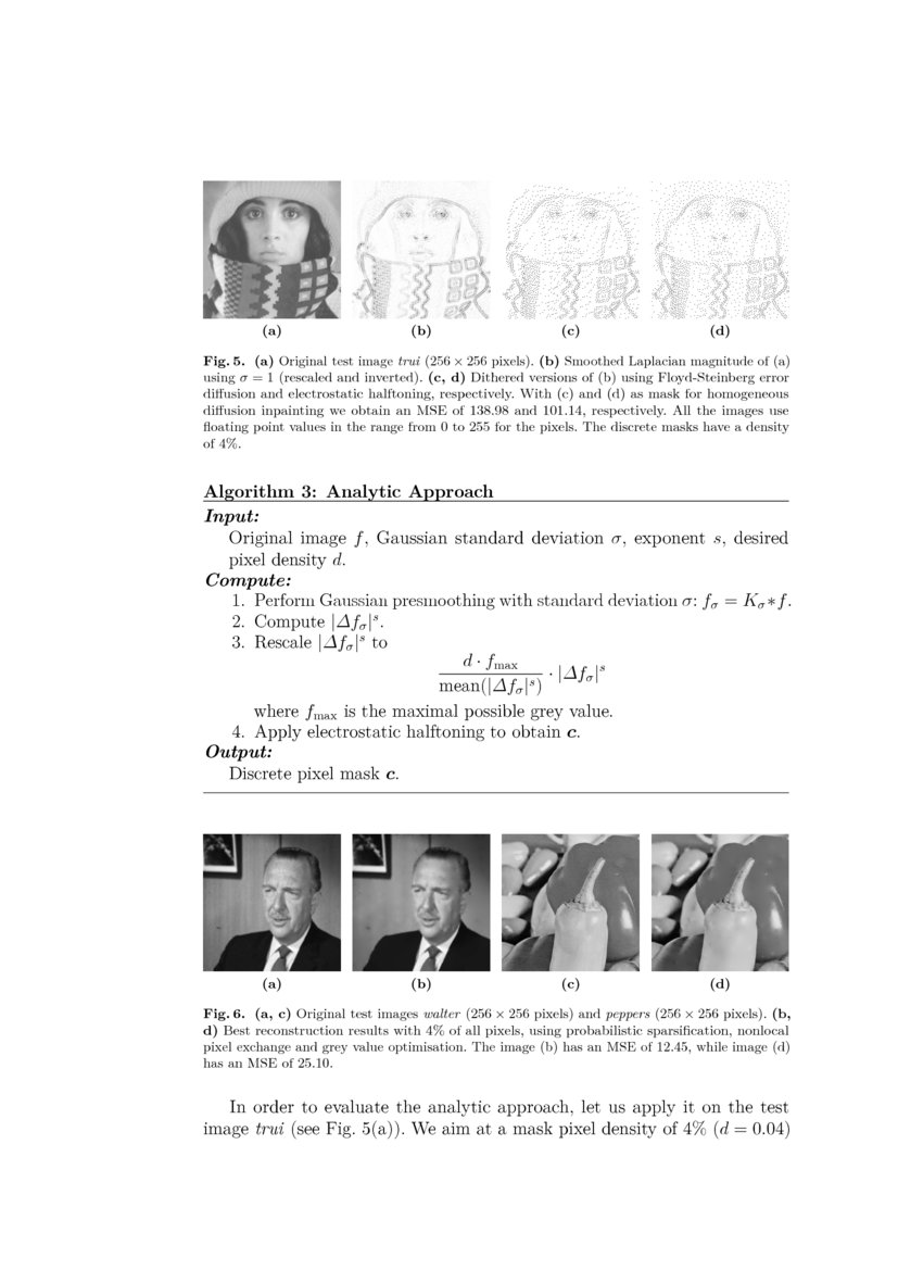 Optimising Spatial and Tonal Data for PDE-based Inpainting | DeepAI