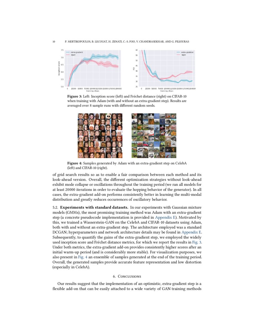 Optimistic mirror descent in saddle-point problems: Going the extra (gradient) mile | DeepAI