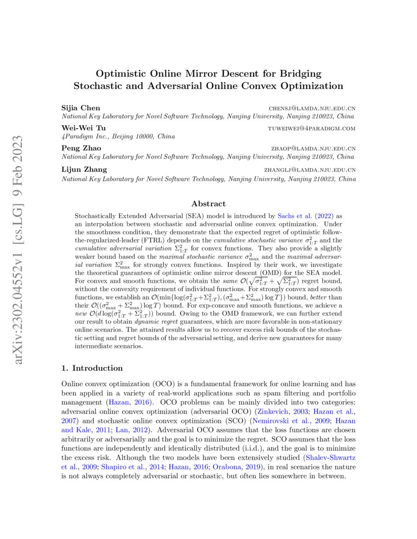 Optimistic Online Mirror Descent For Bridging Stochastic And Adversarial Online Convex