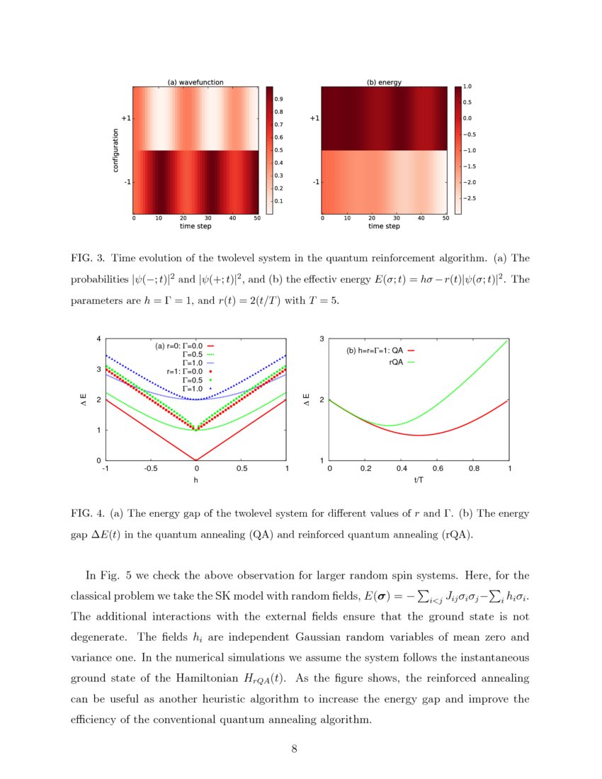 Optimization by a quantum reinforcement algorithm | DeepAI