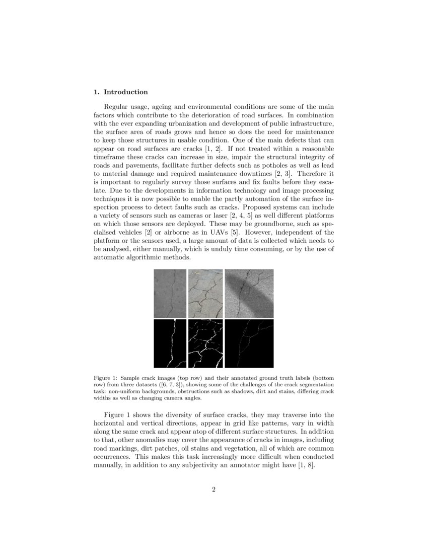 Optimized Deep Encoder Decoder Methods For Crack Segmentation Deepai 2641