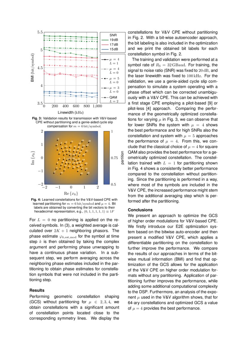 Optimized Geometric Constellation Shaping For Wiener Phase Noise