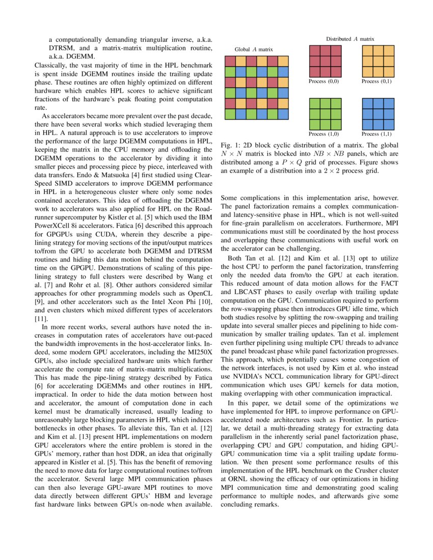 Optimizing High-Performance Linpack for Exascale Accelerated ...
