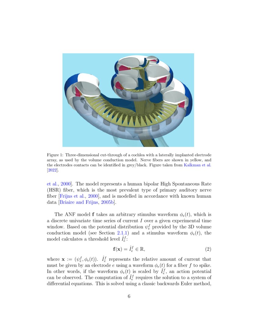 Optimizing Stimulus Energy for Cochlear Implants with a Machine ...