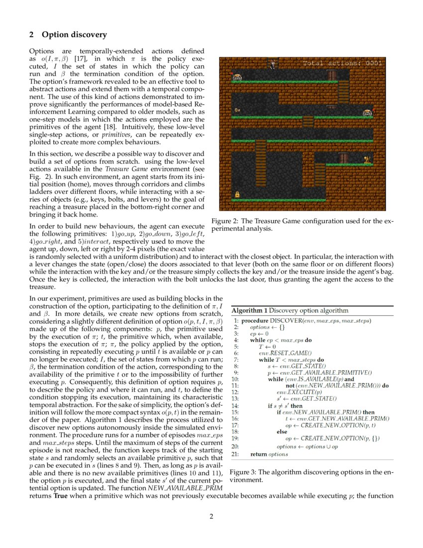 Option Discovery for Autonomous Generation of Symbolic Knowledge | DeepAI