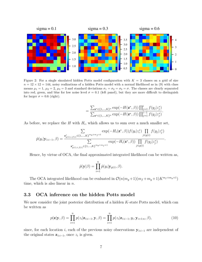 Ordered conditional approximation of Potts models | DeepAI