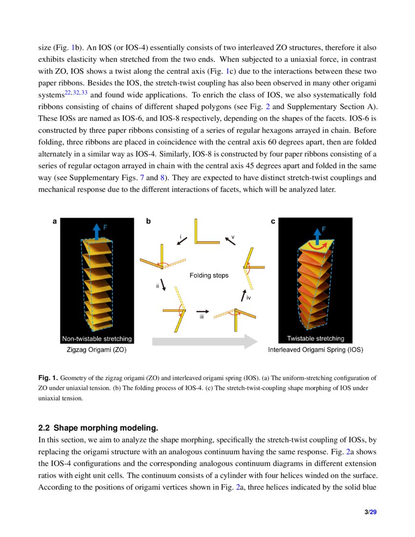 Origami spring-inspired shape morphing for flexible robotics | DeepAI