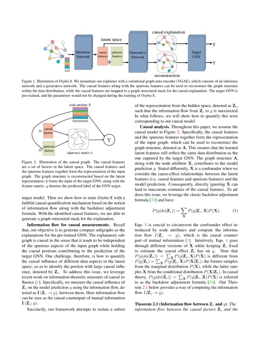 OrphicX: A Causality-Inspired Latent Variable Model for Interpreting Graph Neural Networks | DeepAI