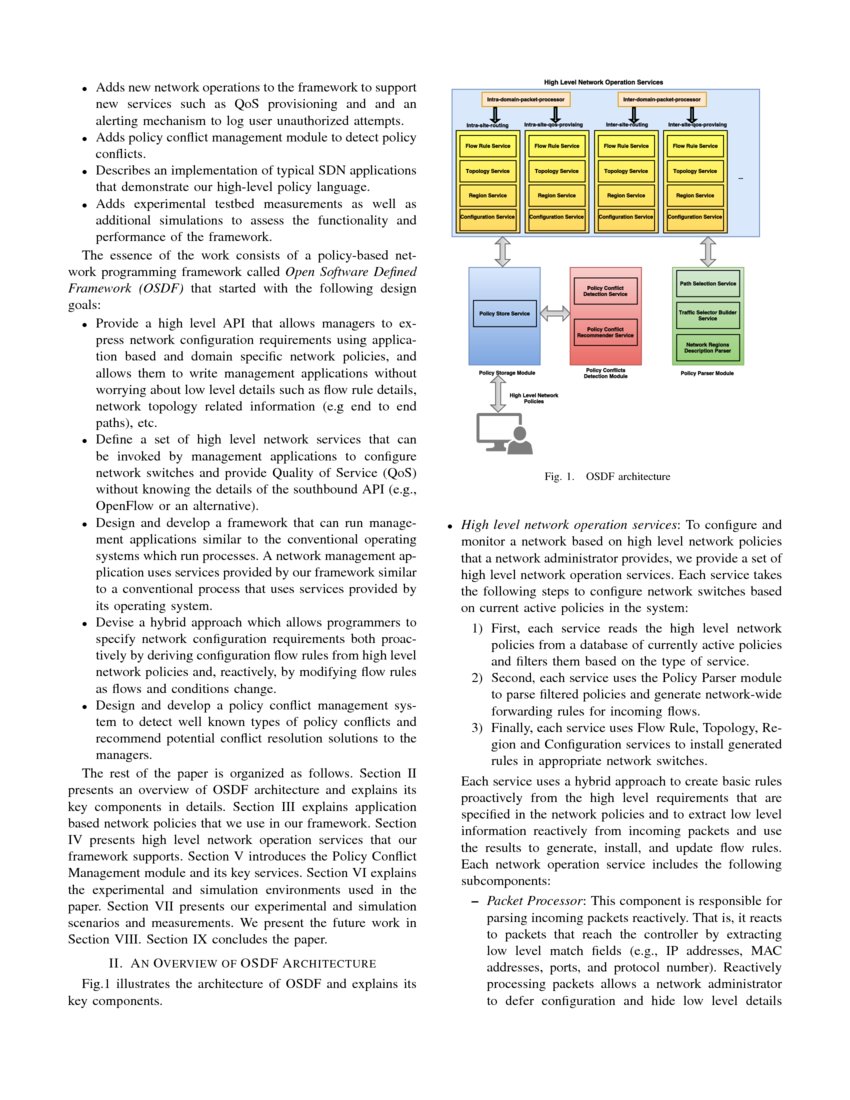 OSDF: An Intent-based Software Defined Network Programming Framework | DeepAI