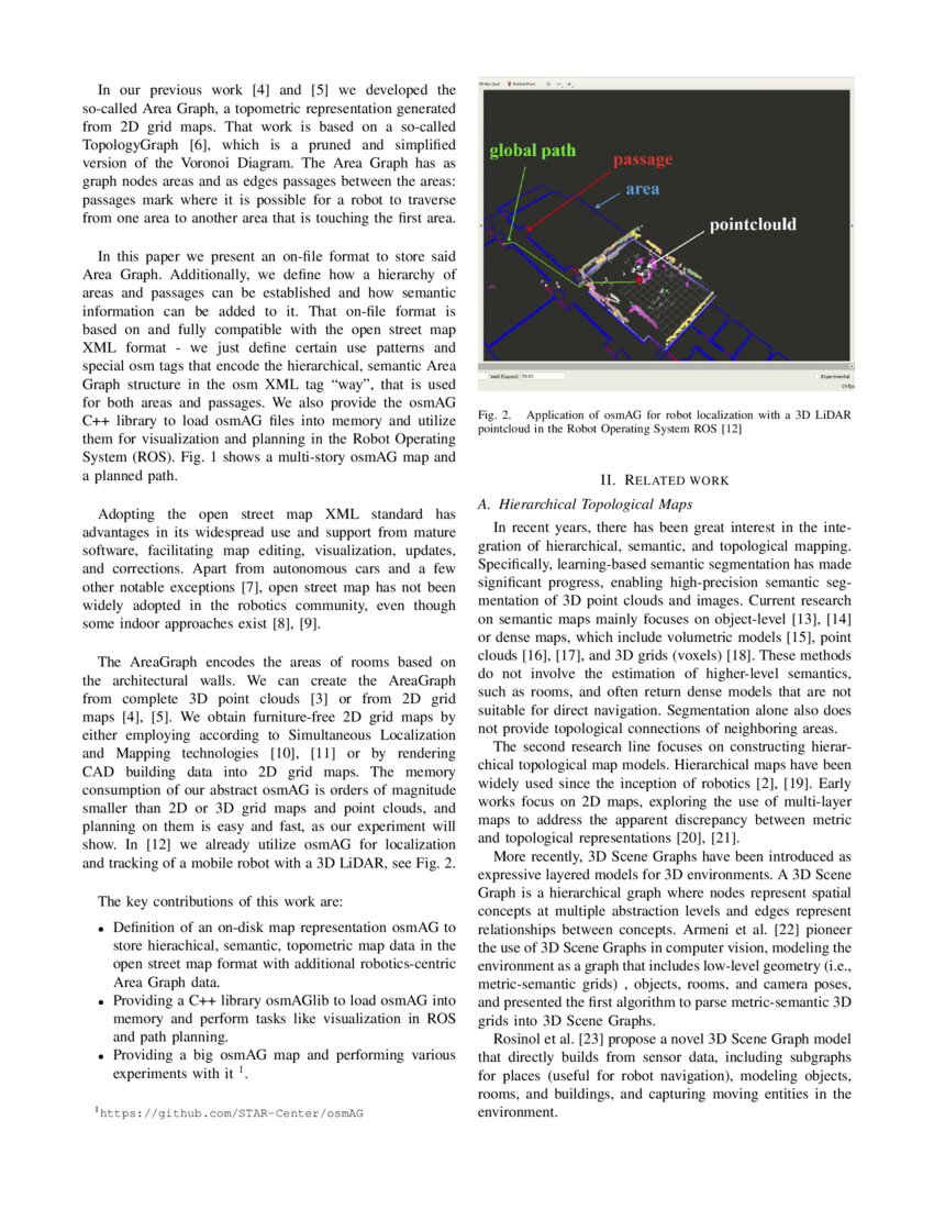 osmAG: Hierarchical Semantic Topometric Area Graph Maps in the OSM Format for Mobile Robotics ...