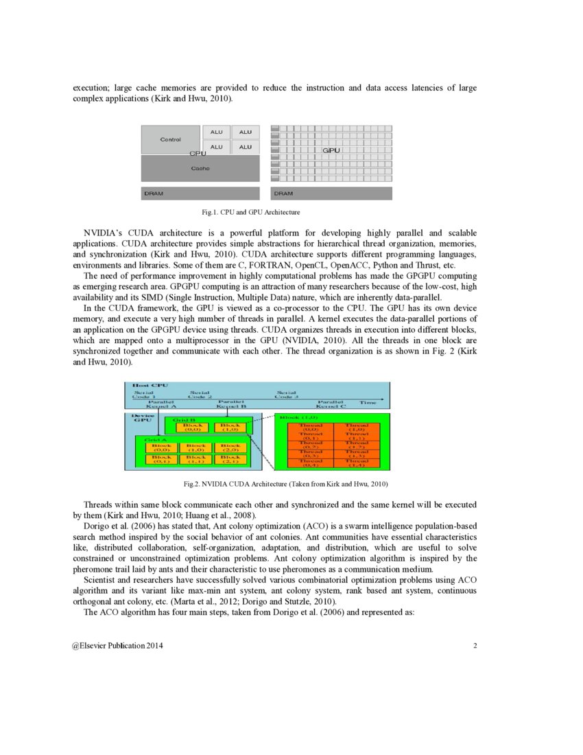 Overview And Applications Of Gpgpu Based Parallel Ant Colony Optimization Deepai