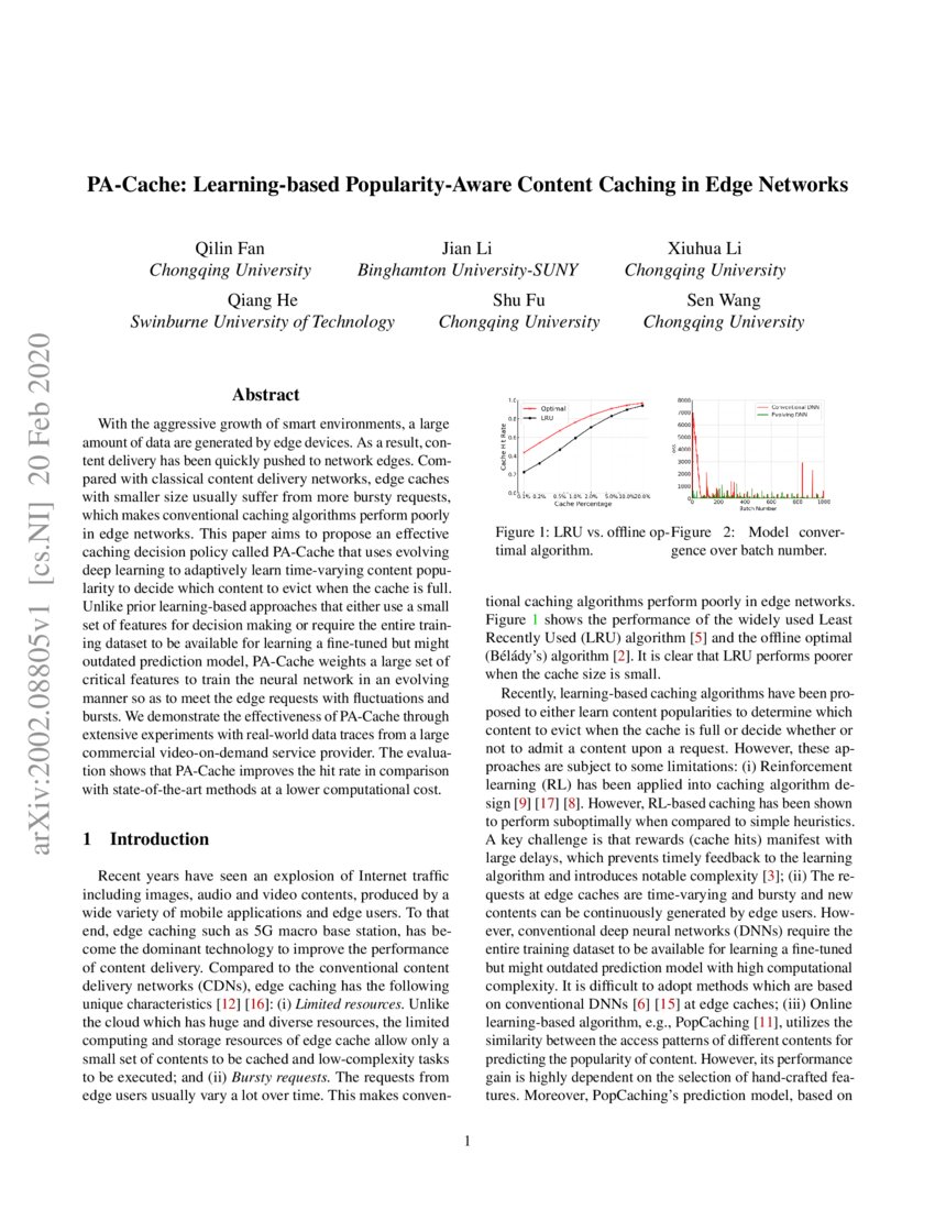 PA-Cache: Learning-based Popularity-Aware Content Caching in Edge ...