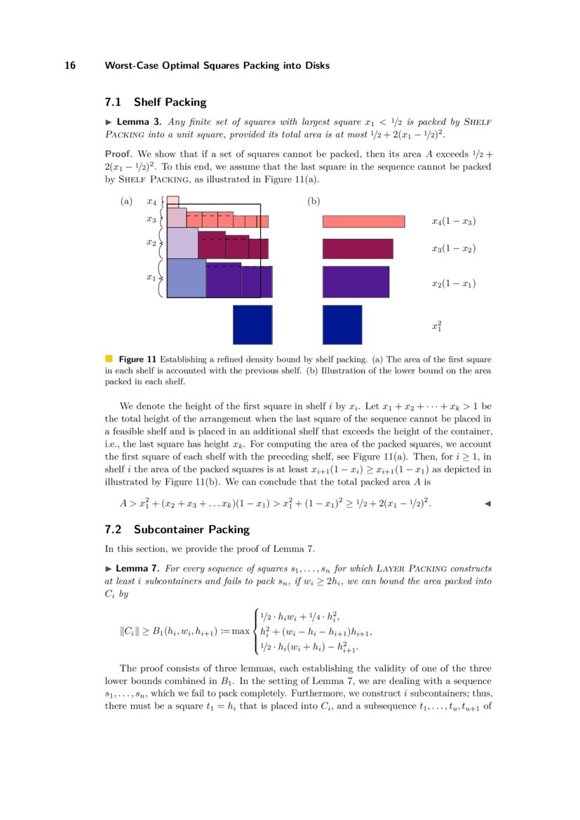 Packing Squares into a Disk with Optimal Worst-Case Density | DeepAI