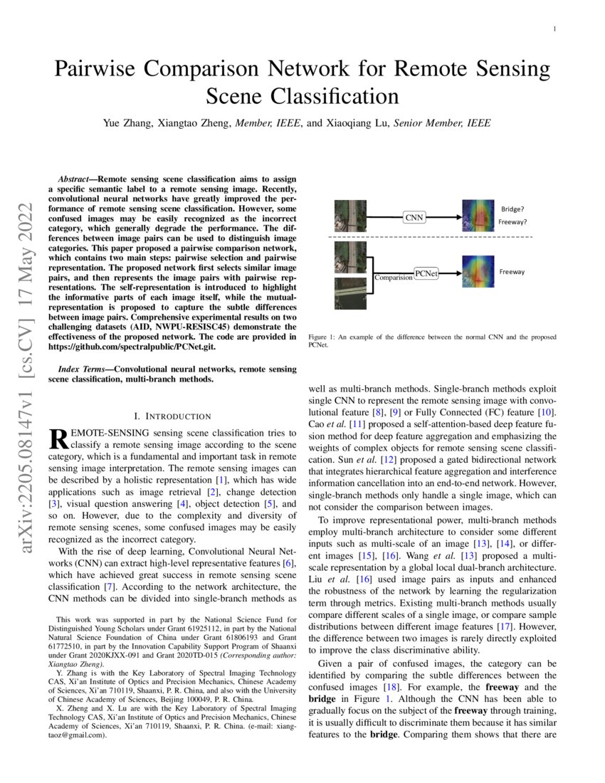 Pairwise Comparison Network for Remote Sensing Scene Classification | DeepAI