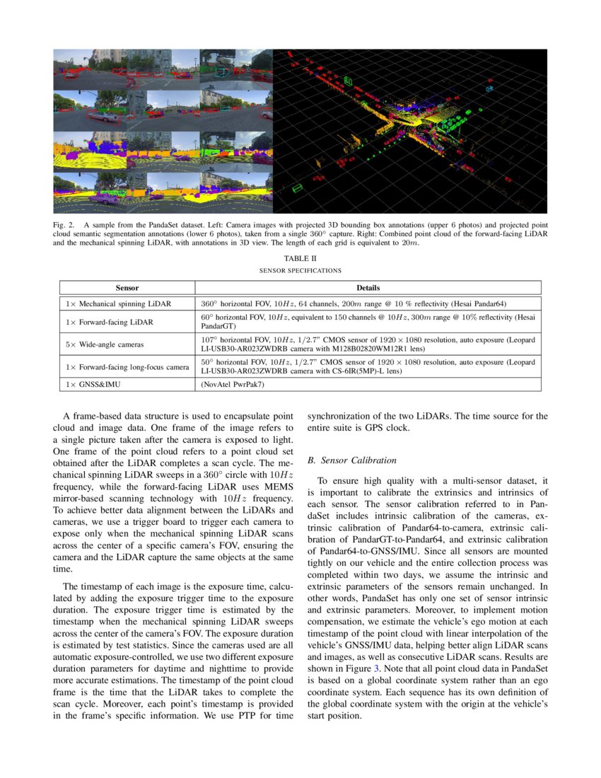 PandaSet: Advanced Sensor Suite Dataset for Autonomous Driving | DeepAI