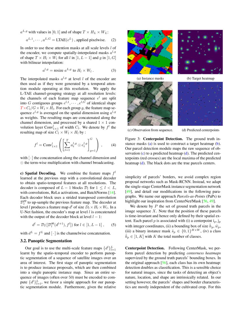 Panoptic Segmentation Of Satellite Image Time Series With Convolutional