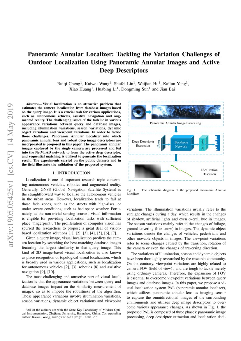 Panoramic Annular Localizer Tackling The Variation Challenges Of