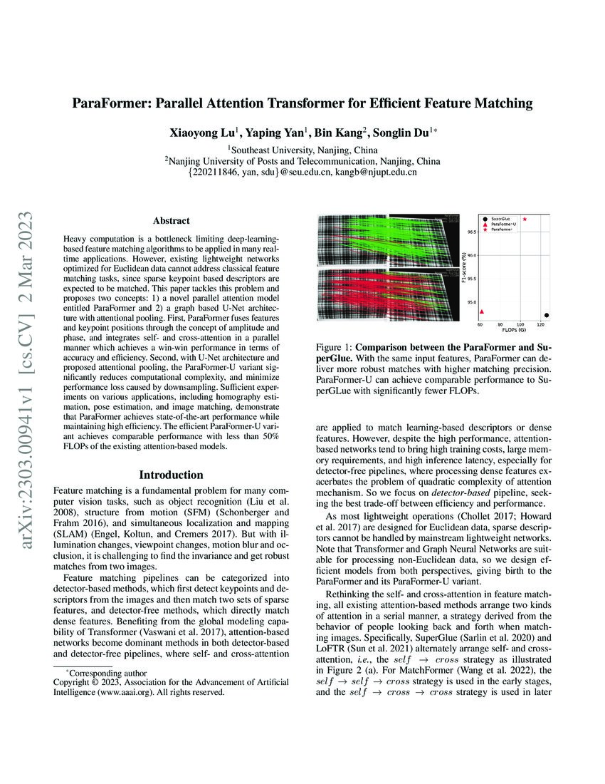 ParaFormer: Parallel Attention Transformer for Efficient Feature ... ParaFormer: Parallel Attention Transformer for Efficient Feature ...