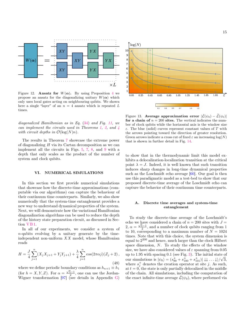 Parallel In Time Quantum Simulation Via Page And Wootters Quantum Time