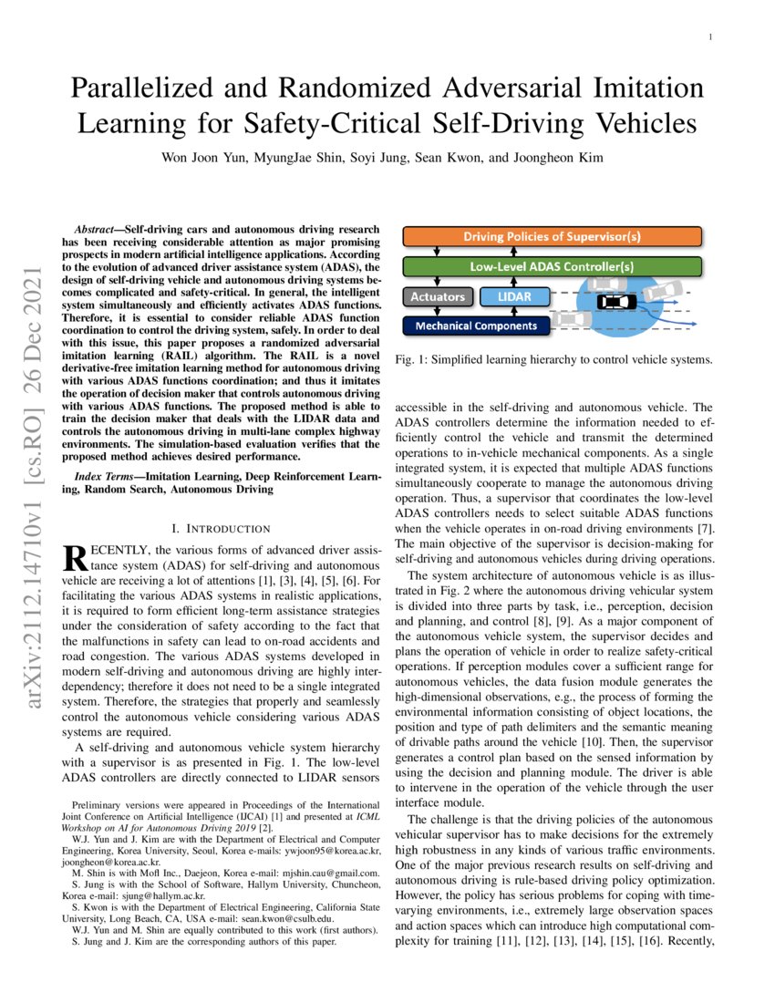 Parallelized and Randomized Adversarial Imitation Learning for Safety-Critical Self-Driving ...