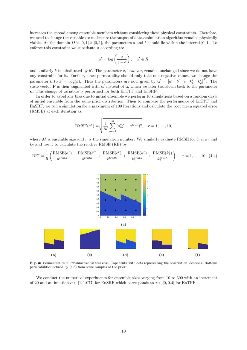 Parameter Estimation For Subsurface Flow Using Ensemble Data