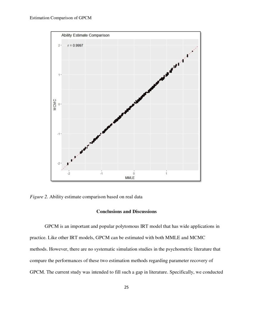 Parameter Recovery with Marginal Maximum Likelihood and Markov Chain Monte Carlo Estimation for ...