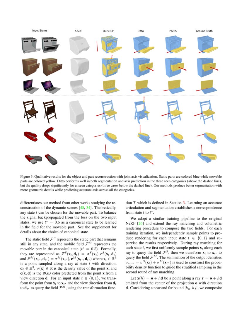 Paris Part Level Reconstruction And Motion Analysis For Articulated Objects Deepai