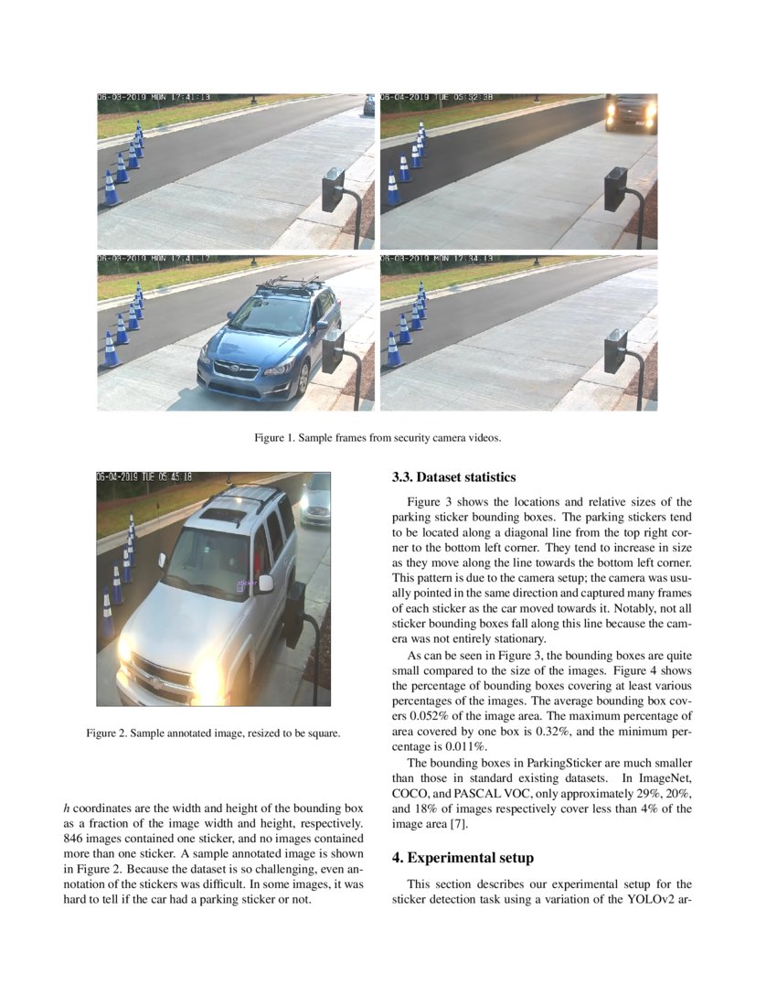Parkingsticker A Real World Object Detection Dataset Deepai