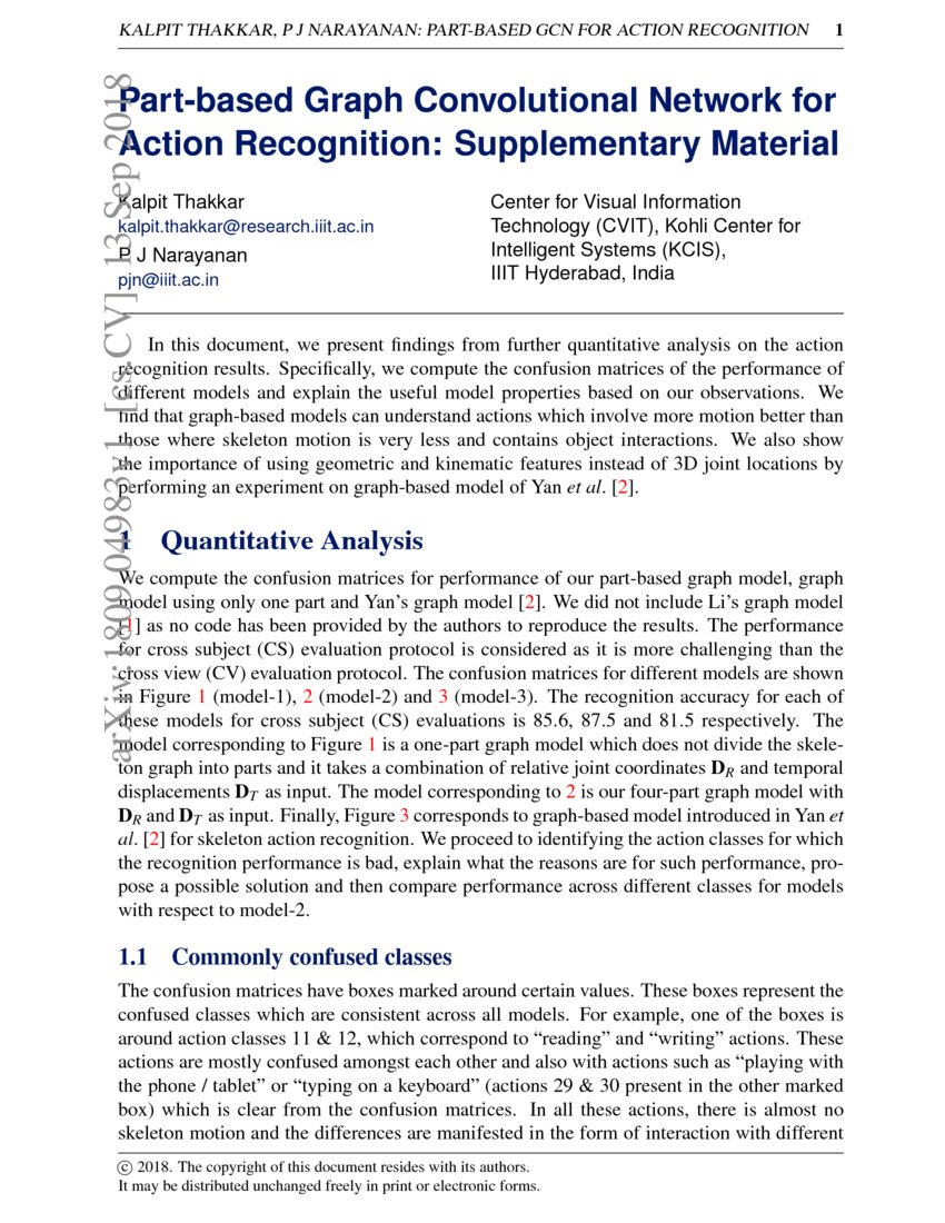 Part-based Graph Convolutional Network for Action Recognition | DeepAI